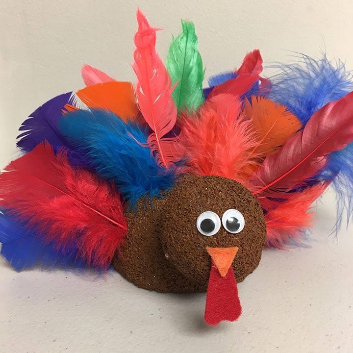 Colorful Feather Turkey Craft to Make With Your Kids - My Growing ...