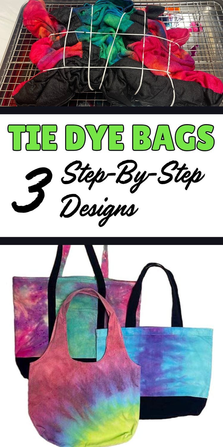 Tie Dye Tote Bags: 3 Designs Everyone Can Create - My Growing Creative Life
